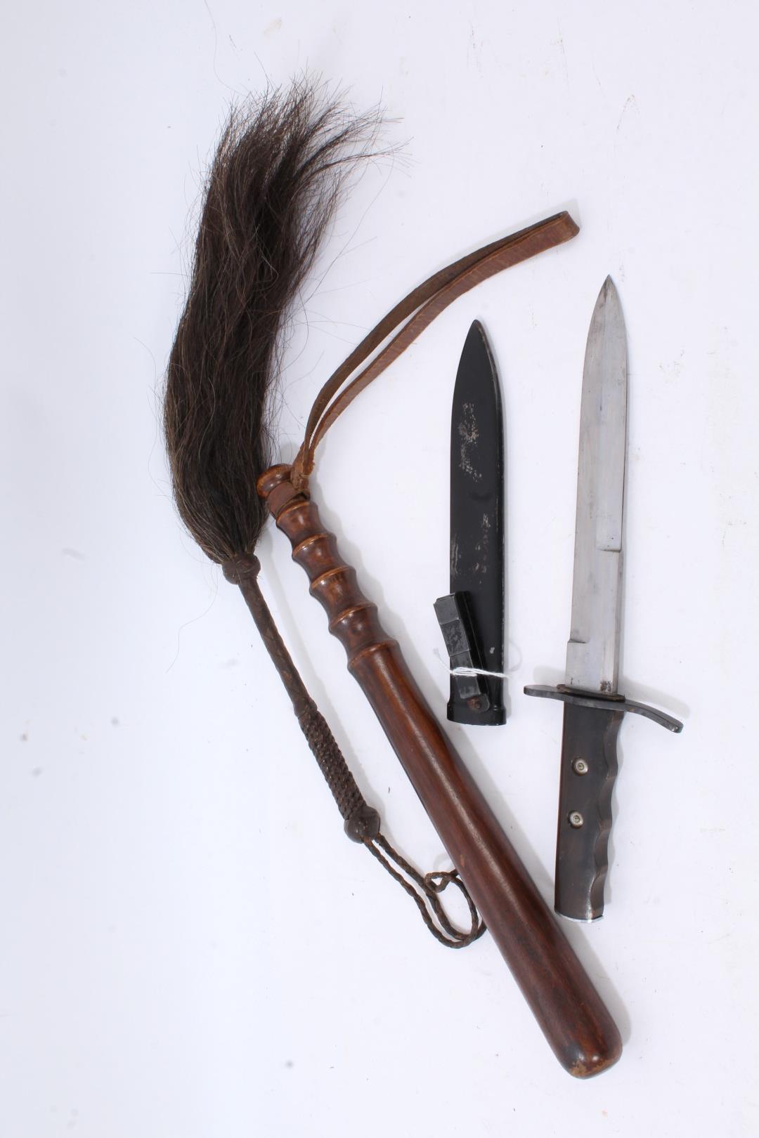 Lot 848 - Second World War Italian fighting knife with