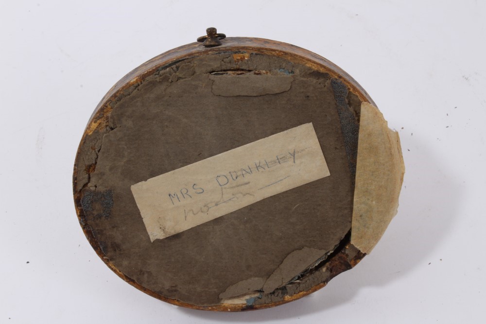 Lot 709 - Rare George III hair picture depicting a...