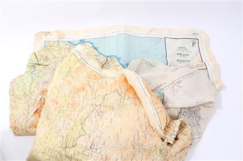 Lot 515 - Group of Second World War silk escape maps