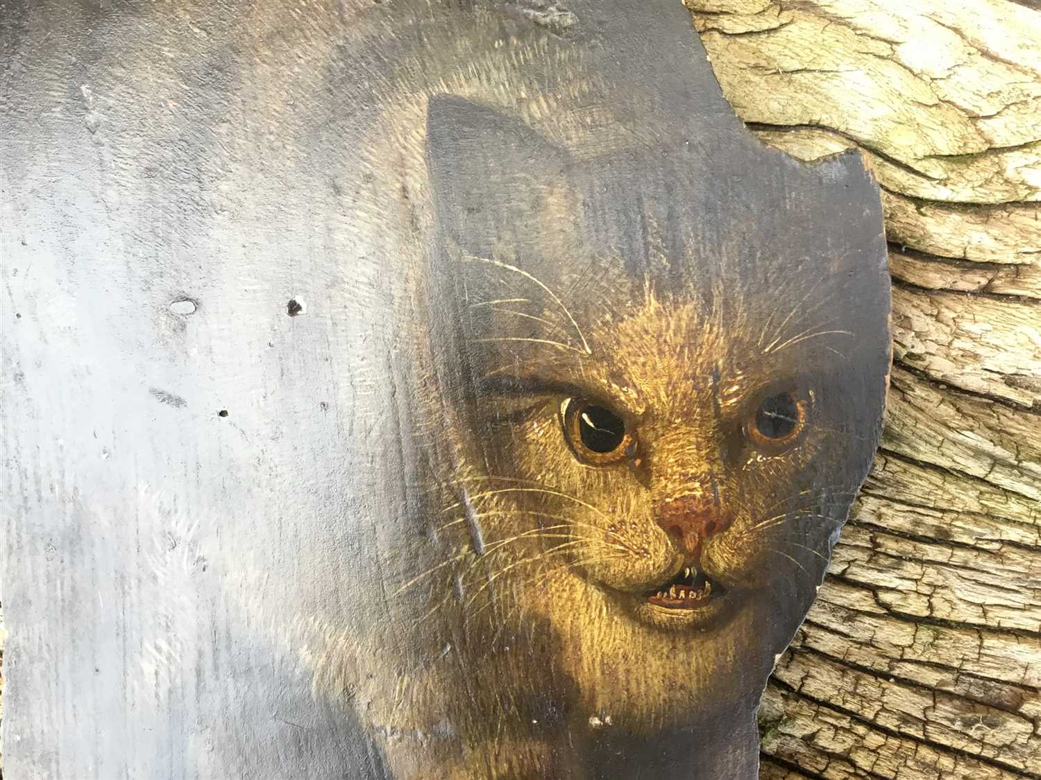 Lot 900 - Rare 18th century painted dummy board in the