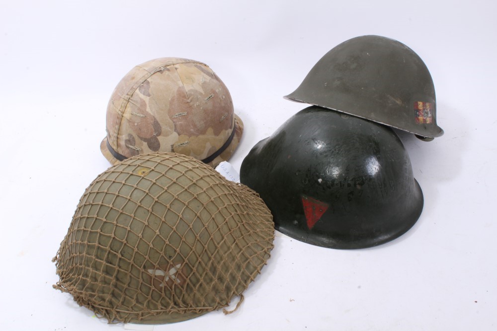 Lot 615 - Collection of Military Helmets to include