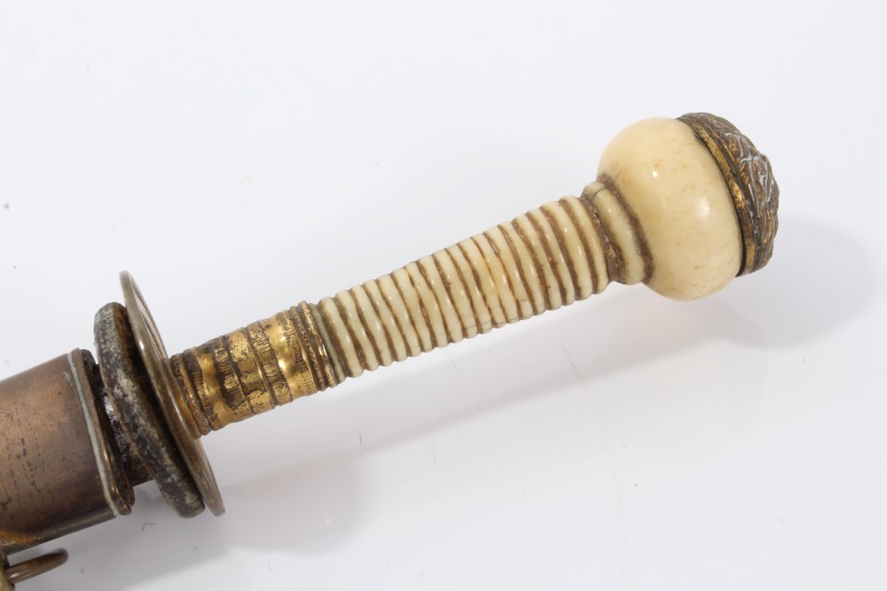 Lot 818 - Georgian Naval Midshipman’s Dirk, with brass