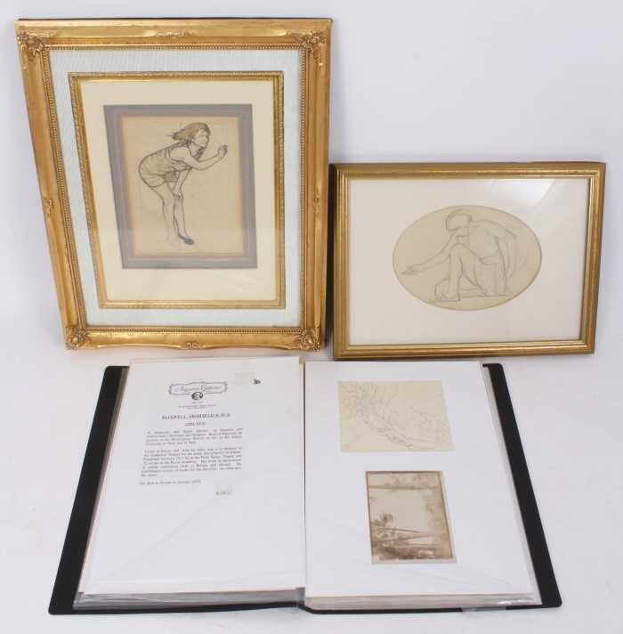 Lot 1128 - Maxwell Armfield (1882-1972) two framed