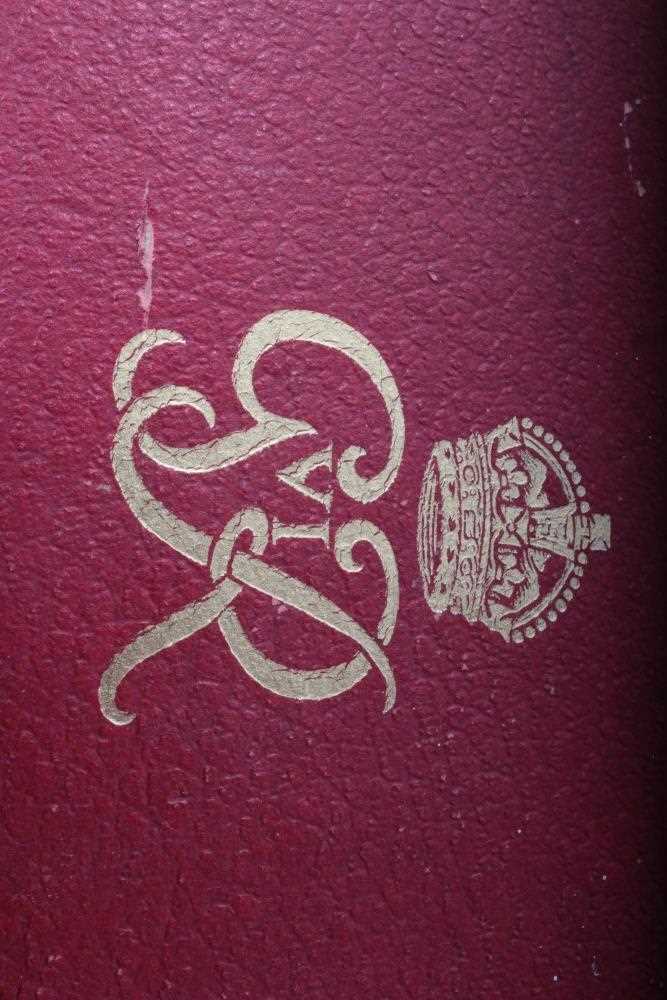 Lot 91 - HM King George VI - grant of arms scroll box