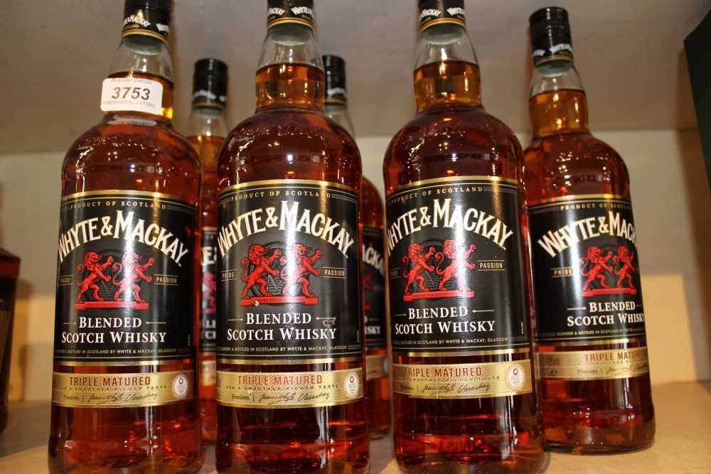 Lot 3753 - Seven 1lt bottles Whyte & Mackey blended