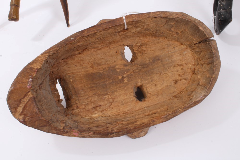 Lot 874 - Three tribal masks, Sudan and others