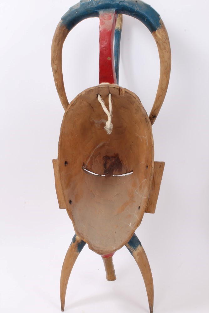 Lot 874 - Three tribal masks, Sudan and others