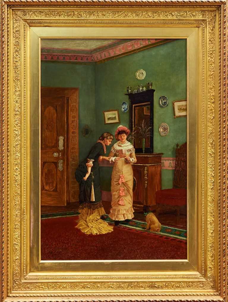 Lot 1283 - Bernard Cobbe (act.1868-1883) oil on canvas