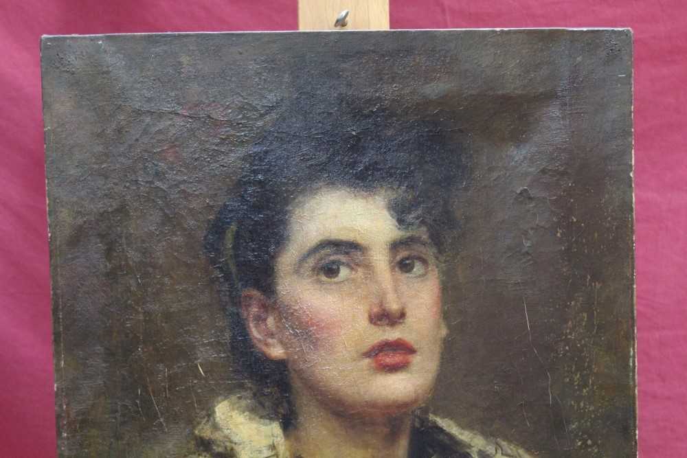 Lot 1332 - Ursula Wood, late Victorian oil on canvas