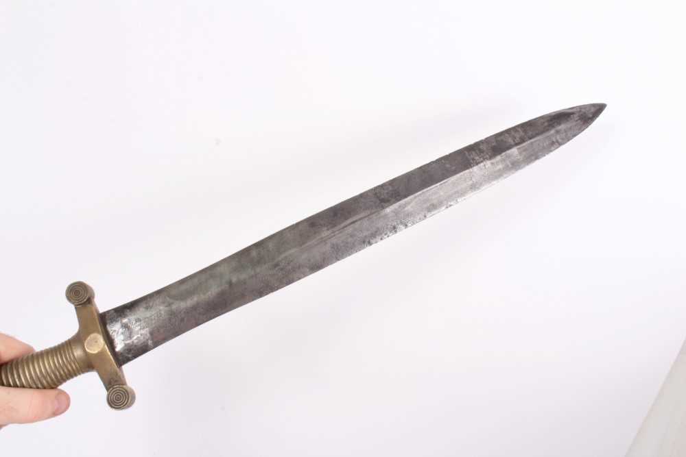 Lot 838 - 19th century short sword in scabbard and