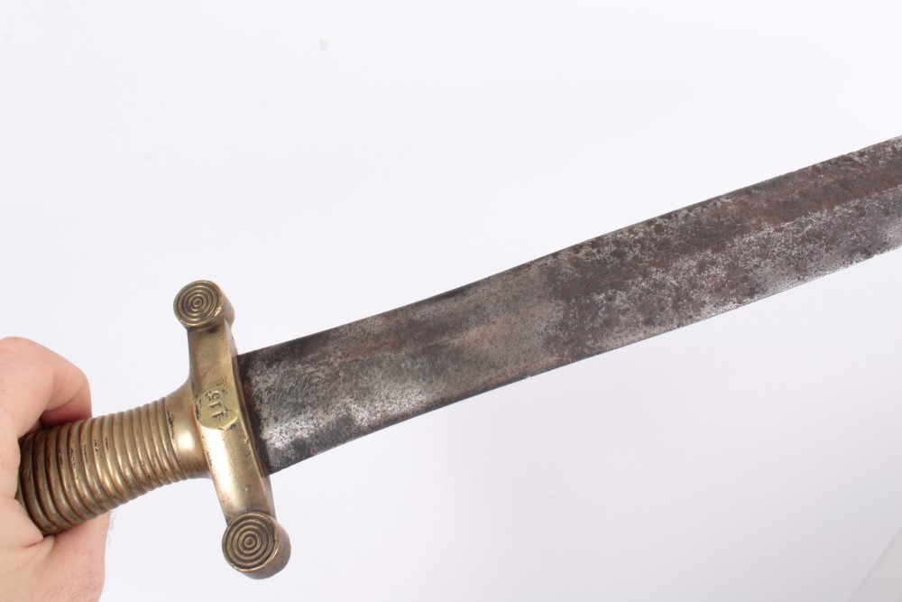 Lot 838 - 19th century short sword in scabbard and