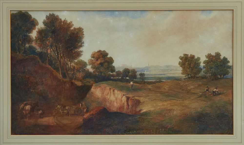 Lot 1038 - John Joseph Cotman watercolour Mousehold