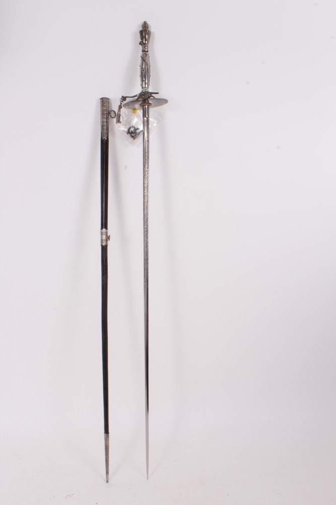 Lot 830 - Early 19th Century cut steel Court sword