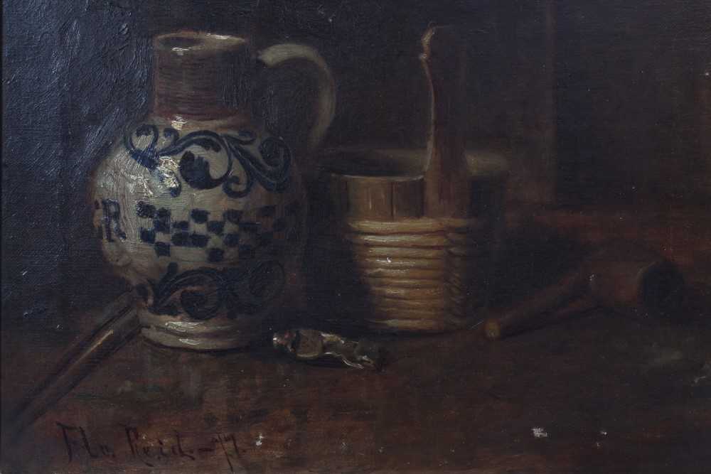 Lot 1149 - Florence Reid, late 19th century oil on