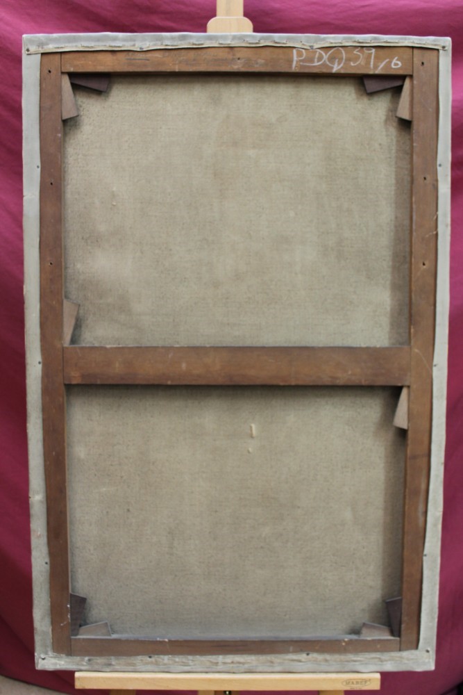 Lot 873 - Ernest Board oil on canvas - portrait of an