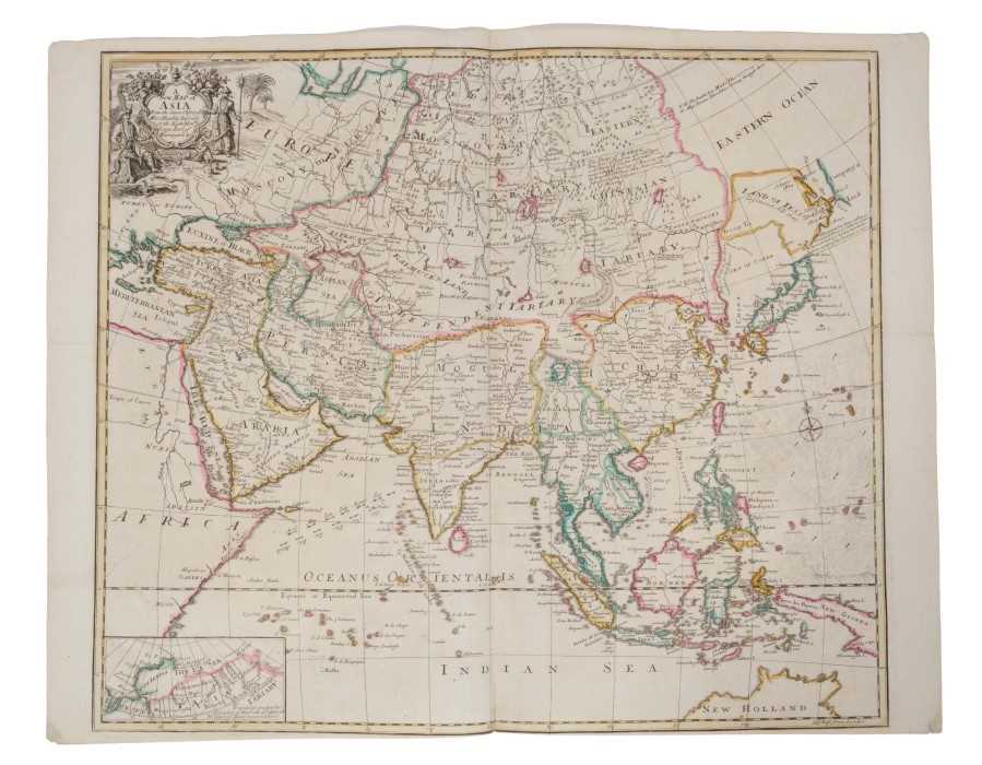 Lot 1059 - .John Senex (d.1740), hand-coloured map