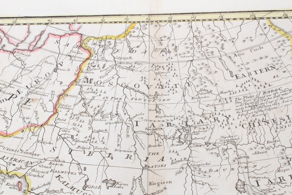 Lot 1063 - John Senex (d.1740), hand-coloured map - ‘A