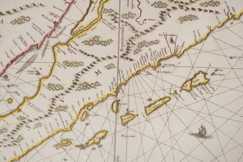 Lot 992 - Jan Jansson (1596-1664), hand-coloured map
