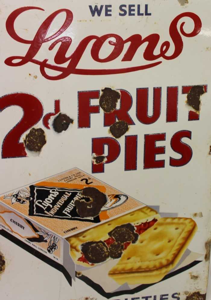 Lot 3607 - Rectangular enamel advertising sign 'We