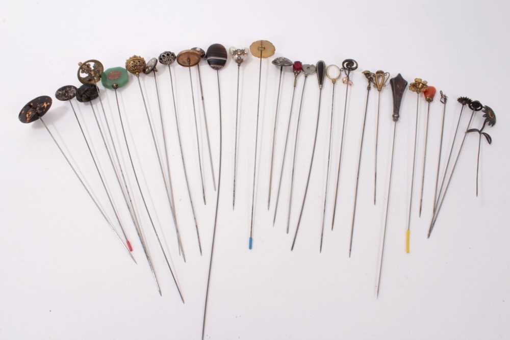 Lot 3379 - Collection of early 20th century hatpins