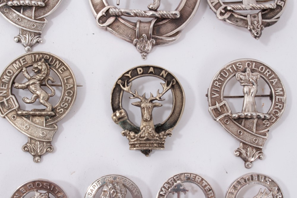 Lot 3659 - Early 20th century Scottish silver clan