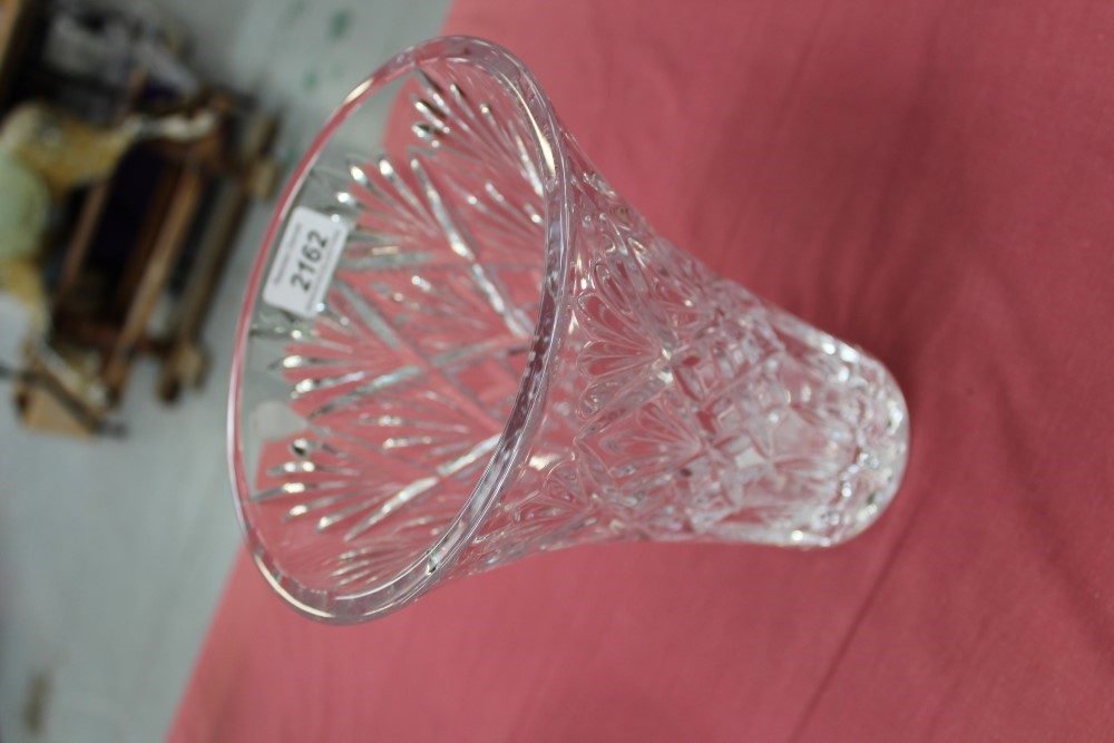 Lot 2162 - Waterford crystal Cassidy vase and