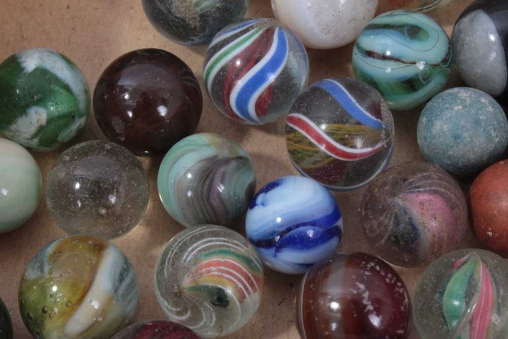 Lot 16 - Good collection of Victorian glass and stone