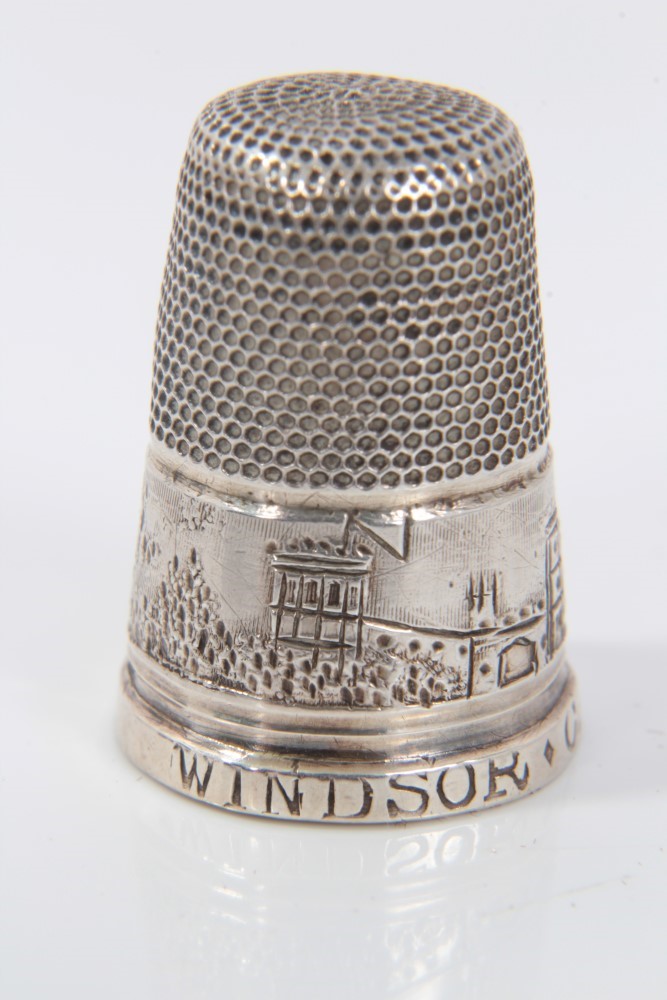 Lot 868 - Rare 19th century silver Windsor Castle