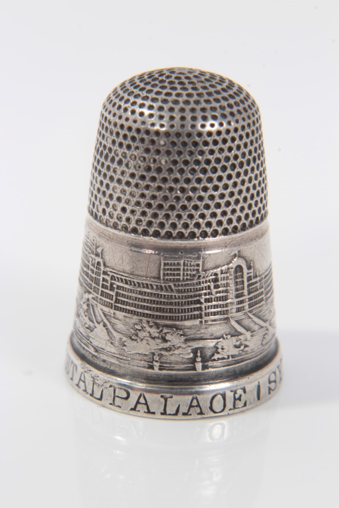 Lot 870 - Rare 19th century Crystal Palace thimble,