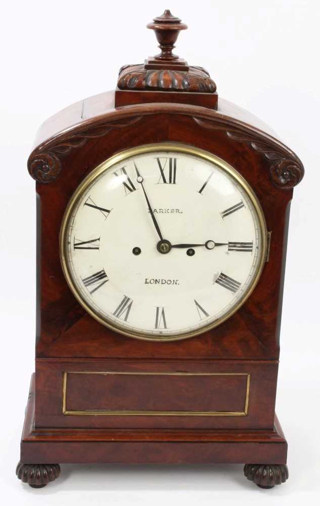Lot 850 - Regency bracket clock signed Parker, London