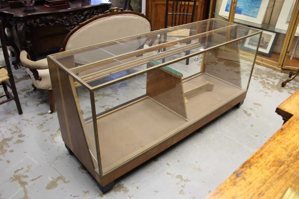 Lot 1443 - Glass fronted shops display cabinet,