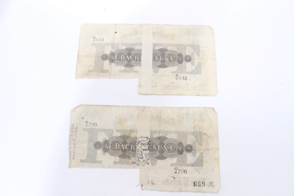 Lot 389 - G.B. Darlington Bank for Jonathan Backhouse