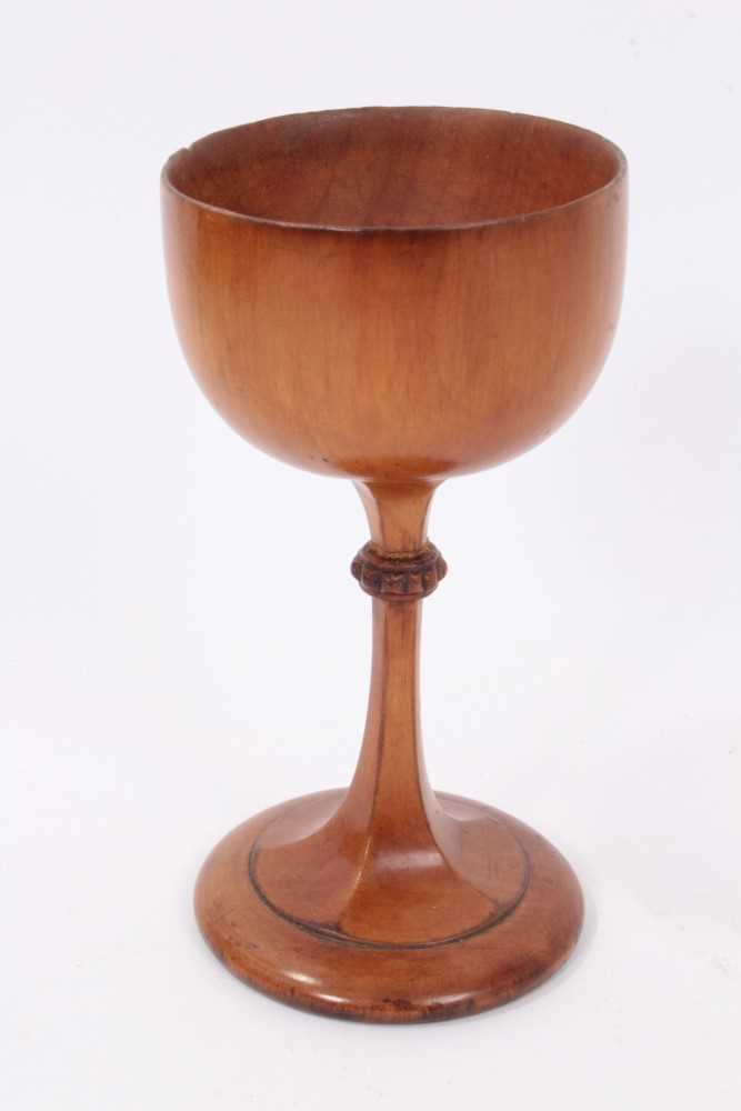 Lot 1238 - 19th century carved sycamore Gothic Revival