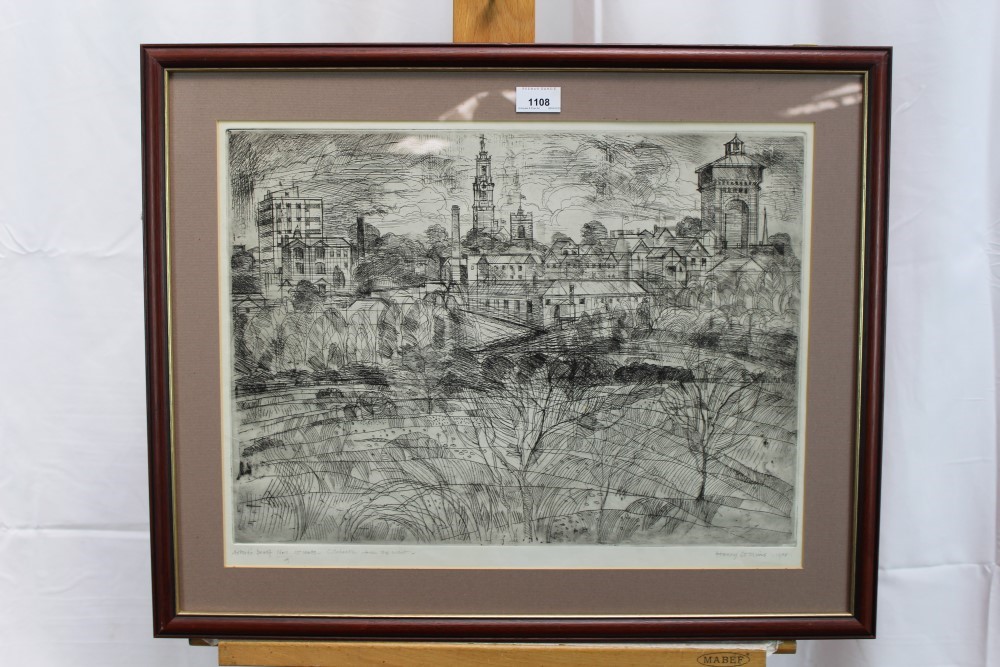 Lot 1108 - Henry Collins etching - Colchester