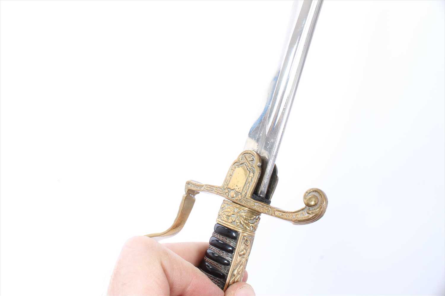 Lot 728 - Nazi officers dress sword with gilt brass