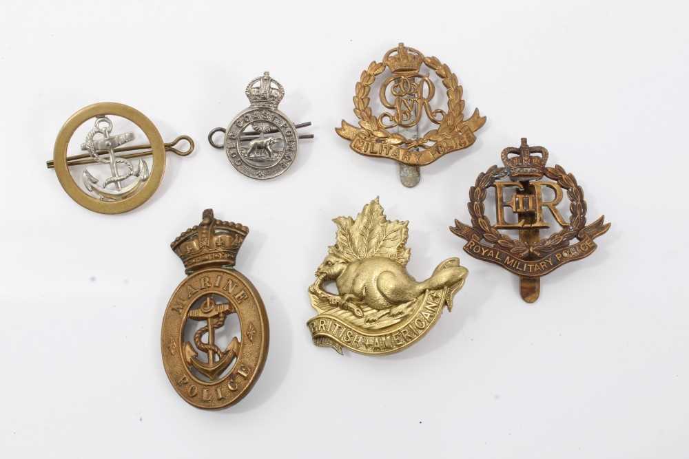 Lot 525 - Scarce Marine Police Cap badge, together