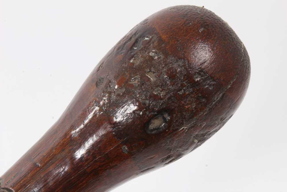 Lot 3677 - Unusual late 19th century cudgel stick with
