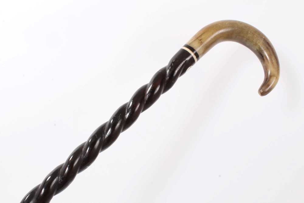 Lot 3668 - Late 19th century heavy walking stick with