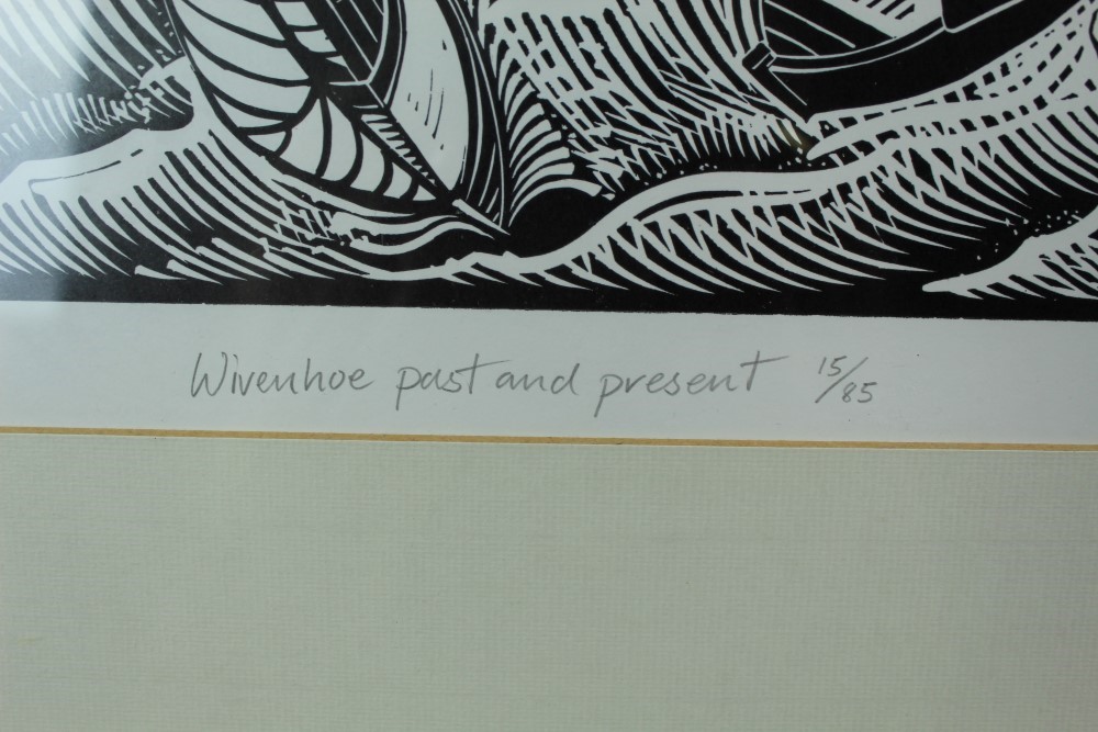 Lot 980 - *James Dodds, Wivenhoe, linocut, signed and