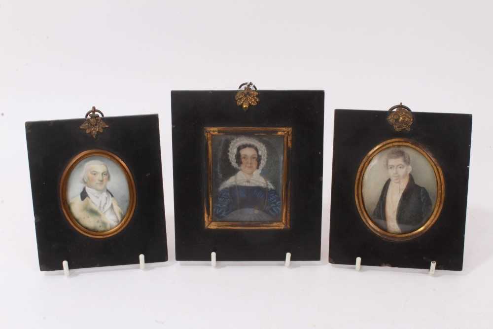 Lot 773 - Three 18th / 19th Century portrait