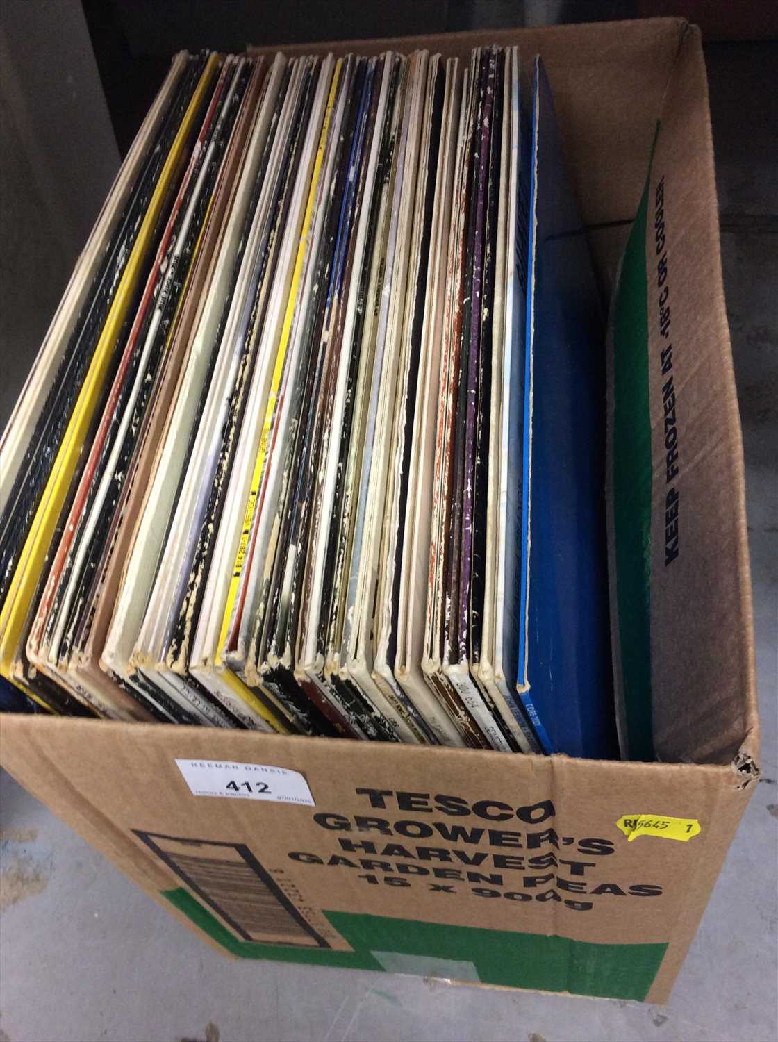 Lot 412 - Box of LP records including Plastic Ono Band,