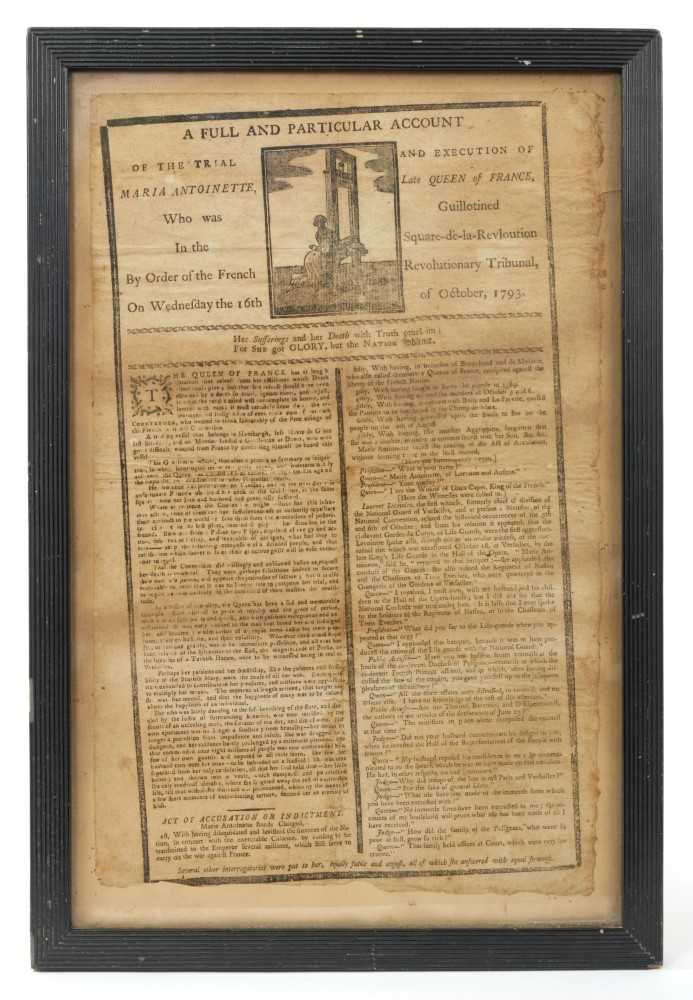 Lot 763 - 18th century broadside - A full and