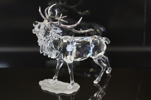 Lot 2101 - Swarovski crystal model - Stag, boxed