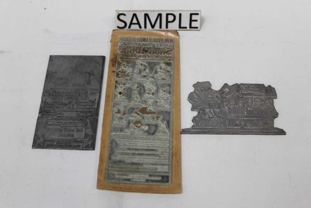Lot 1938 - Collection of promotional metal printing