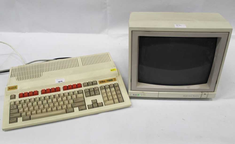 Lot 1879 - Acorn 3000 computer together with monitor,