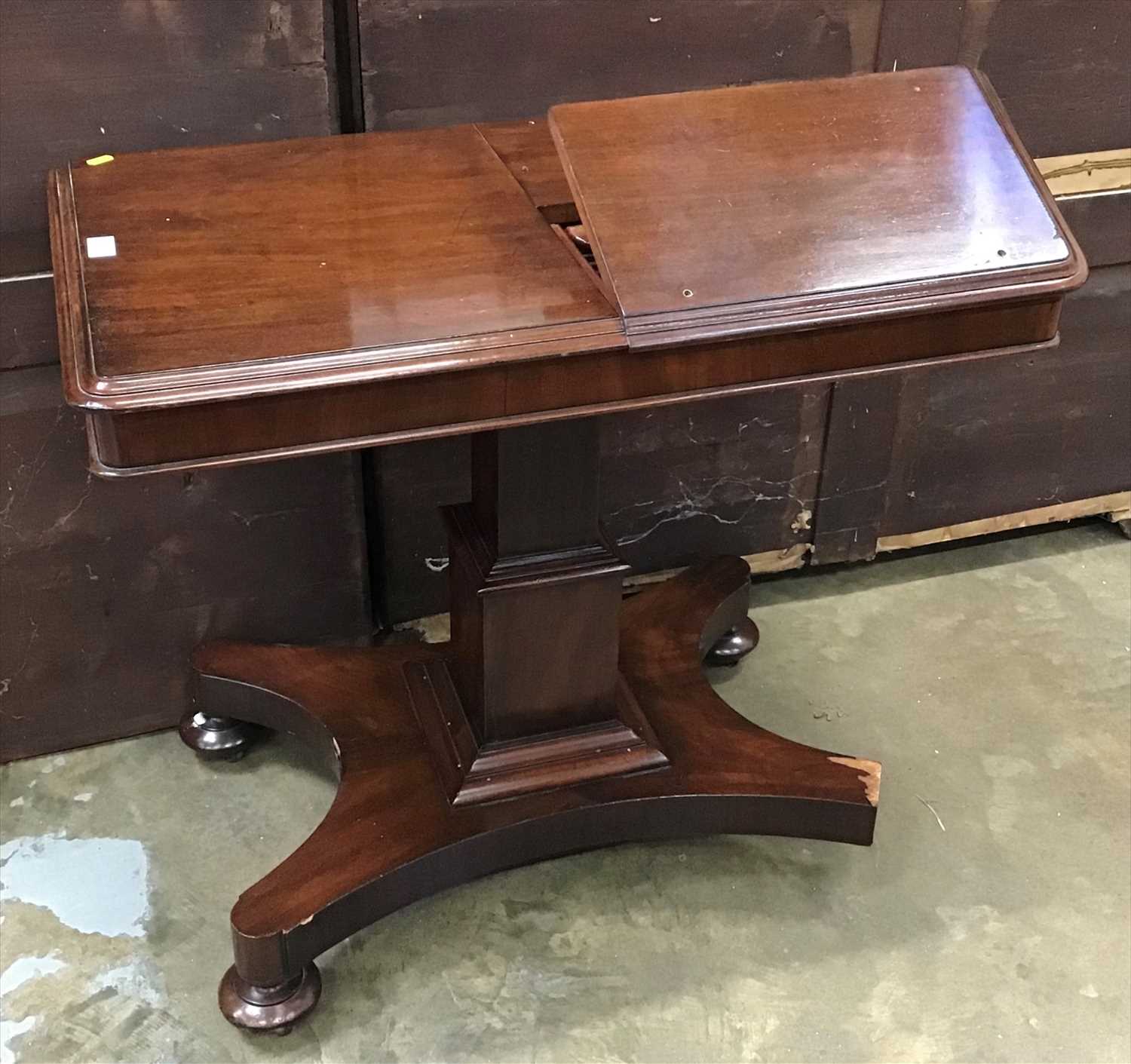 Lot 978 - Victorian mahogany adjustable reading table