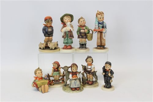 Lot 2204 - Collection of ten Hummel figures