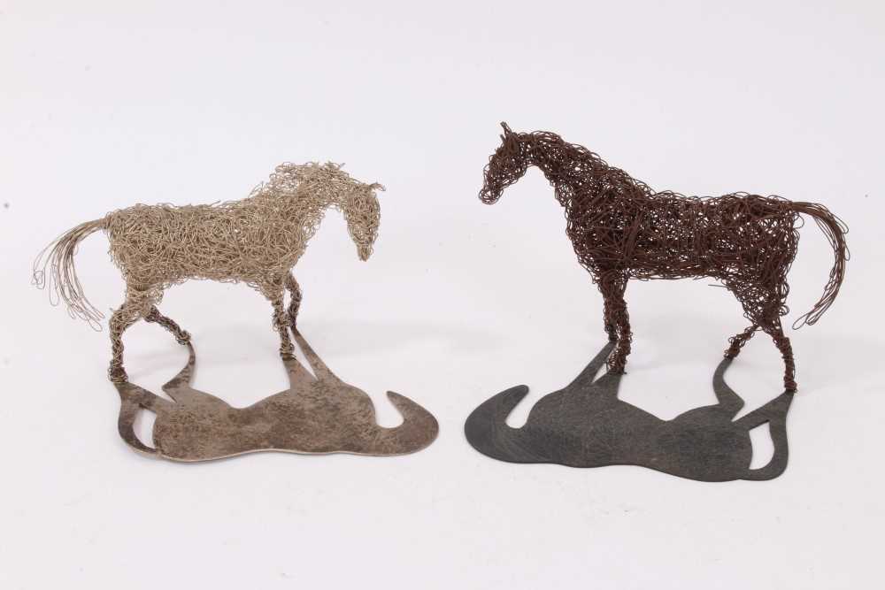 Lot 627 - Contemporary silver wire work model of a