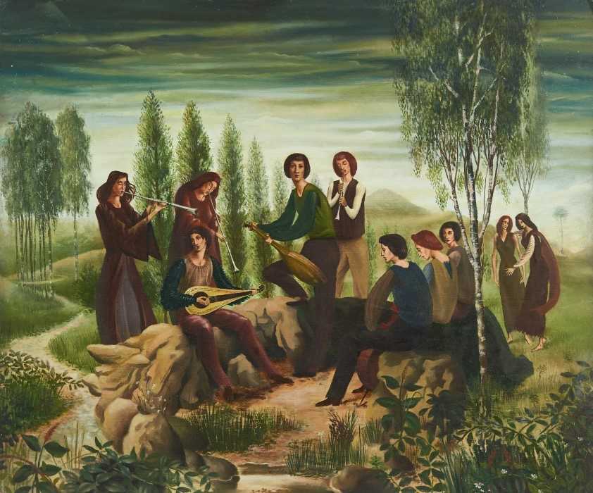 Lot 1176 - Francis Plummer (1930-2019) oil on board