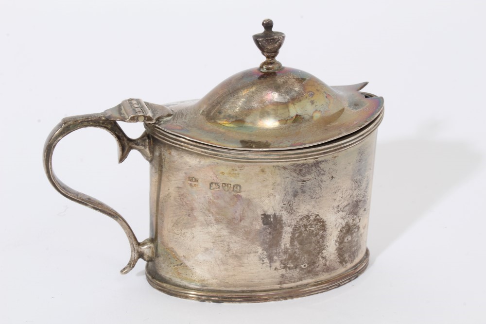 Lot 211 - Four silver mustards pots